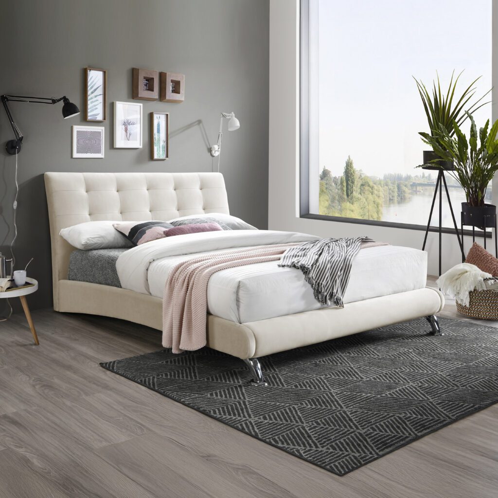 Hemlock Velvet Bed Frame | Bedworld | Hull - Beverley Road